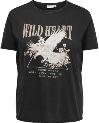 Only Carmakoma Carlucy Reg S/S Top JRS Noos