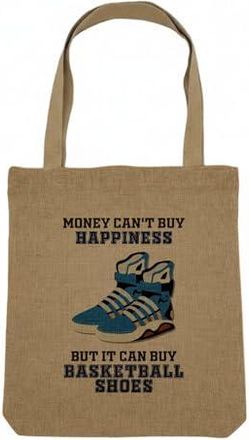 Fabulous Sac Shopping Tote Bag Aspect Lin - Basketball Shoes Money Cant Buy Happiness Fashion - Sac de Courses Toile Epaisse 360g Beige Naturel Cabas Port&eacute; Epa