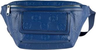 Gucci Pre-owned Sac banane vintage (Fanny Pack) - Homme - Pre-owned - Bleu - Taille: ONE Size