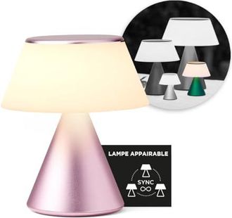 Lexon Lampe de bureau LED LUMA M, lampe de table sans fil tactile avec variateur dintensit&eacute; et synchronisation multi lampes, 9 couleurs de lumi&egrave;re pour bure