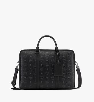 MCM Klassik Aktentasche in Visetos BLACK VISETOS