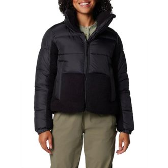 Columbia Femme, Vestes, Noir, Taille: 40 FR Veste dHiver Hybride Sherpa Noire
