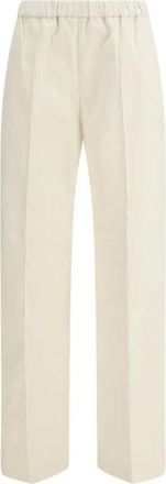 Fabiana Filippi Femme, Pantalons, Beige, Taille: 36 FR Pantalon Casual en Coton