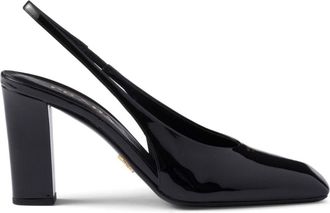 Prada Slingback-Pumps 85mm - Schwarz