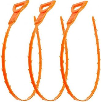 Generic 3 St&uuml;ck Abfluss-Entferner, Abfluss-Sp&uuml;lbecken-Schlangen, Haarf&auml;nger, Reinigungswerkzeug f&uuml;r Waschbecken, K&uuml;che, M, Andere Edelsteine, Flexibel, Kunsts