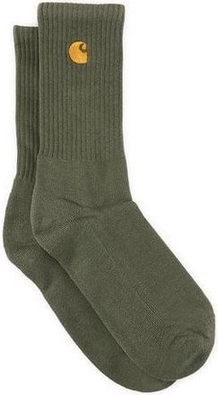 Carhartt Work in Progress Chaussettes mi-hautes broderie logo en coton m&eacute;lang&eacute;