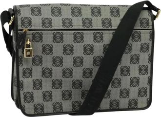 Loewe Pre-owned Cuir sacs-ports-paule - Femme - Pre-owned - Gris - Taille: ONE Size
