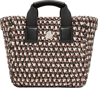 Moncler Moncler Micro Caradoc Raffia Tote Bag, Women, Multicolour, Size: One Size