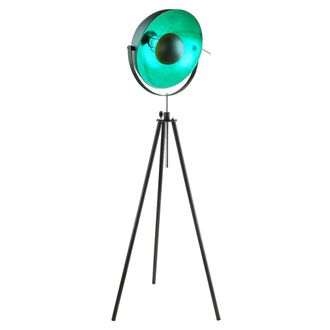 Globo Lighting Steh Lampe schwarz Decken Dimmer Fernbedienung Wohnraum Leuchte im Set inkl. RGB LED Leuchtmittel