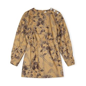 Ganni Femme, Robes, Multicolore, Taille: 36 FR Mini-robe Jacquard Florale