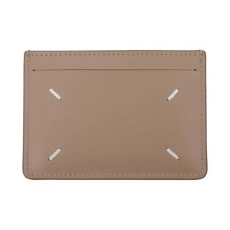 Maison Margiela Femme, Accessoires, Beige, Taille: ONE Size Porte-cartes en cuir avec plusieurs fentes