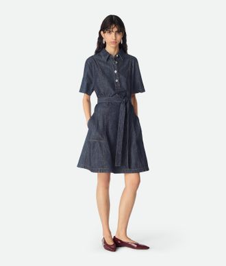 Bottega Veneta Jeanskleid Mit Indigo Waschung - Bottega Veneta