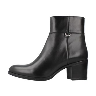 Geox Bottines &agrave; talons &eacute;l&eacute;gantes - Femme - Chaussures - Noir - Taille: 38 EU