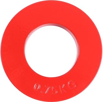 Cabilock Gusseiserne Hantelscheibe Rot Gewichtsscheibe für Langhantel Langlebiges Trainingszubehör für Krafttraining Zuhause um Gewicht zu Erhöhen Geruchlos un