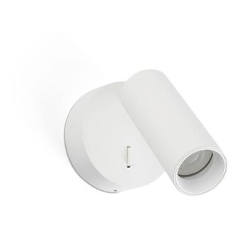 Faro Barcelona Faro Stan Applique murale de lecture Stan Slim blanche GU10 avec interrupteur