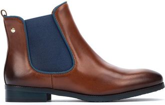 Pikolinos Flache Stiefeletten in Leder ROYAL für Frauen Farbe Marrón