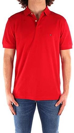 Tommy Hilfiger Polo Manches Courtes Homme 1985 Regular Fit, Rouge (Primary Red), S