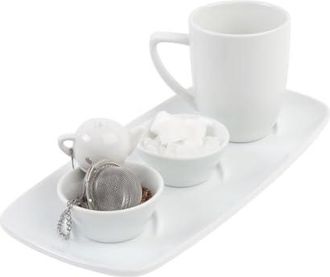 Holst Porzellan FD 131 CF6 5-TLG. Porzellan Teebecher-Melange Conform Weiß 1 Set