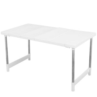 Cabilock VICASKY Ausziehbares K&uuml;chenregal aus Edelstahl Multifunktionaler Ofenst&auml;nder und Pfannen Organizer Einlagiges Aufbewahrungsregal f&uuml;r Arbeitsplatte und