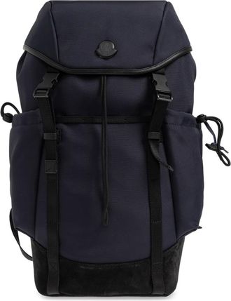 Moncler Homme, Sacs, Bleu, Taille: ONE Size Logo Backpack