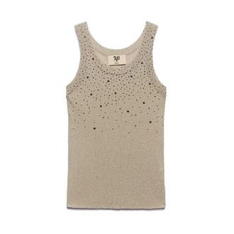 Aniye By Strass-Applikation Stricktop - - Tops - Damen - Beige - XS