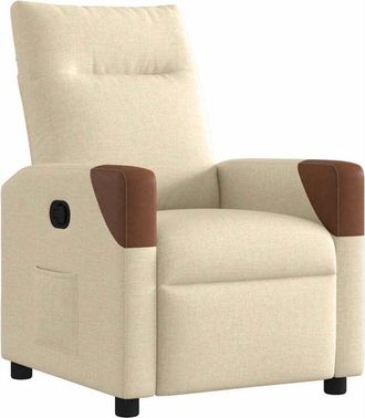 vidaXL Relaxsessel Creme Stoff - Vidaxl