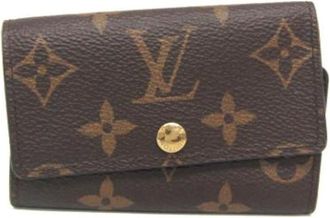 Louis Vuitton unisex, Pre-owned, Brun, Taille: ONE Size Porte-cl&eacute;s en toile Pre-owned