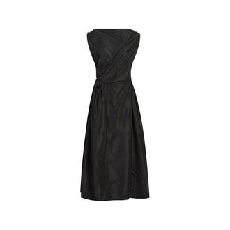 Simone Rocha Robe drap&eacute;e en ac&eacute;tate m&eacute;lang&eacute;