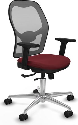 Piqueras y Crespo B&uuml;rostuhl mit 2D-Armen, h&ouml;henverstellbare Lendenwirbelst&uuml;tze, ausgestattet mit Syncro/Traslack und eingespritztem Schaum. Mit Rollen von 65 mm Nylon, 