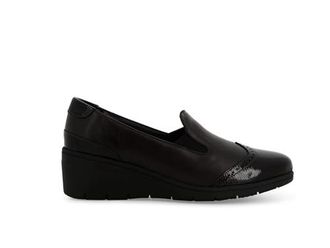 Melluso Mocassin Confortable pour Femme en Cuir Souple Marron et Cuir Verni k91615z 39