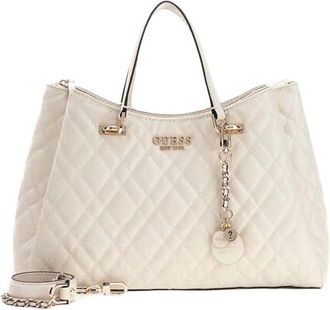 Guess sac à main sac à épaule Isemay Girlfriend Shoulder Satchel Cream White écru