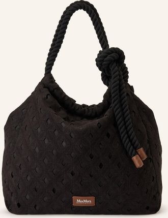 Max Mara Max Mara Beachwear Strandtasche Bcharte schwarz