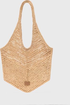 Maje Tasche Aus Nat&uuml;rlichem Bast - Beige - Maje