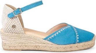 miMaO Espadrilles &agrave; Petit Talon Turquoise EU 39