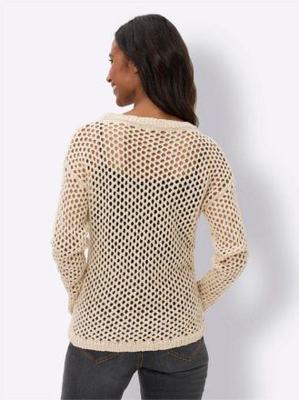Heine Strickpullover Pullover Langarm Ajour