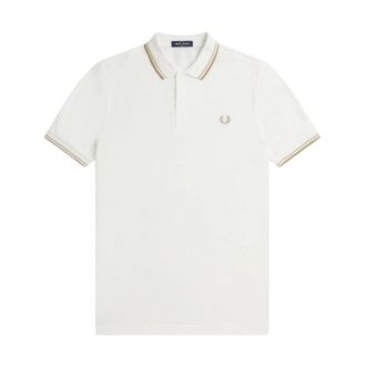 Fred Perry Kurzarm Twin Tipped Polo - - Tops - Herren - Wei&szlig; - 2XL