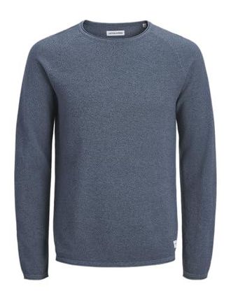 Jack & Jones Jack & Jones Jjehill Knit Crew Neck Noos, Mirage Bleu, XL Homme, Mirage Bleu, XL