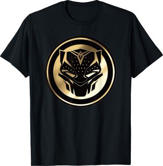 MARVEL Black Panther: Wakanda Forever New Panther Mask Gold T-Shirt