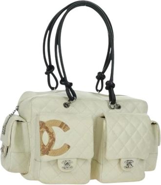 Chanel Sac &agrave; main vintage Pre-owned - Femme - Pre-owned - Blanc - Taille: ONE Size