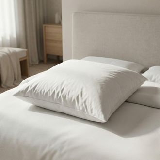 HANSKRUCHEN Hochwertiges Kopfkissen Diamant |extra Soft| 80x80 cm wei&szlig;e norddeutsche Neue G&auml;nsefedern/Daunen Klasse I, 90% Daunen / 10% Federchen