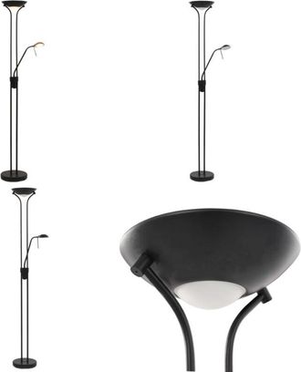 vidaXL Stehleuchte Dimmbar led 23 w - Stehlampe - led Lampe - Wohnzimmerleuchte - Deckenfluter - Leselampe - Home & Living