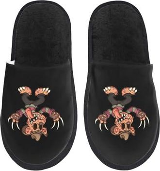 Generic Respirant Hiver Pantoufles Ours &agrave; griffes Pantoufles Maison Confortable Chaussons en Feutre pour Ext&eacute;rieur Adulte Homme L