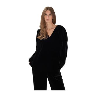 Momoni Femme, Blouses et Chemises, Noir, Taille: 44 FR Blouse Apple