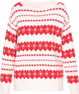 Mymo Pullover Frauen Wei&szlig;