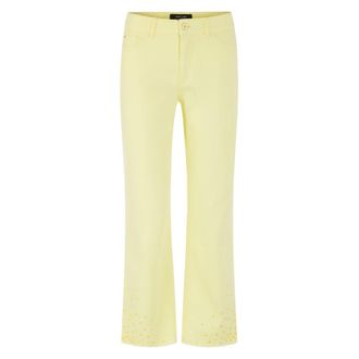 Marc Cain Forli Jeans mit Nieten - - Trousers - Damen - Gelb - M