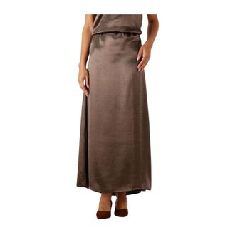 Notre-V Brauner Midirock f&uuml;r Herbst/Winter Stil - - Skirts - Damen - Braun - M