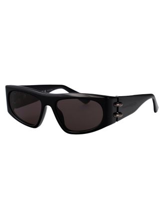 Alexander McQueen Unisex Sunglasses Am0471s Black-Grey Black-Black-Grey Injected Black/black/grey
