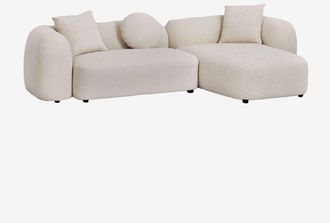Sklum 2-teiliges modulares Chaiselongue-Sofa rechts in Coco Chenille