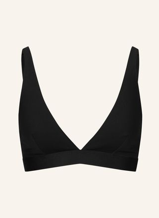 erlich textil Erlich Textil Casual Cotton B&uuml;gelloser Plunge Bh Mittlerer Halt Aus Bio-Baumwolle - Verstellbare Tr&auml;ger schwarz