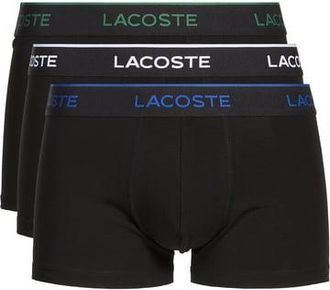 Lacoste Lot de 3 boxers en coton m&eacute;lang&eacute;
